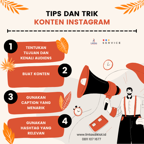 Tips dan Trik Membuat Konten Instagram | LINTASDIKLAT